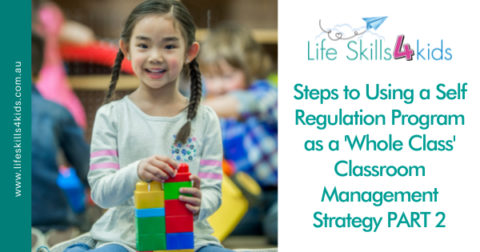 Self regulation program classroom management strategy part 2